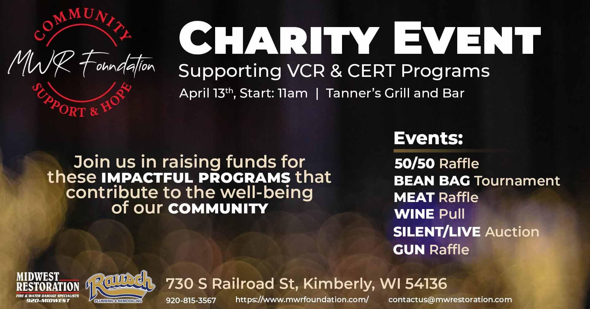 MWR Foundation Charity Event/Cornhole Tournament - Tanner's Grill & Bar